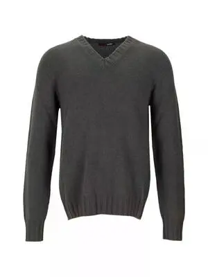 LA ROSE V-neck Knitted Sweater