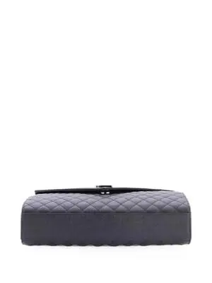 Saint Laurent Classic Monogram Envelope Satchel - Black