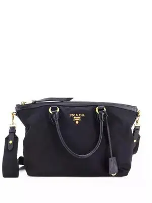 Prada Convertible Zip Tessuto Small Tote Bag