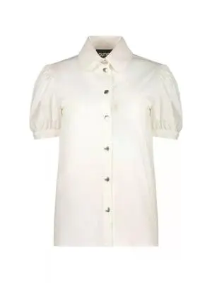 Moschino White Puff Sleeve Shirt