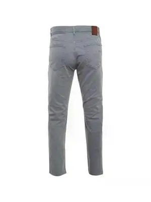 Zegna Cotton Slim-fit Gabardine Trousers