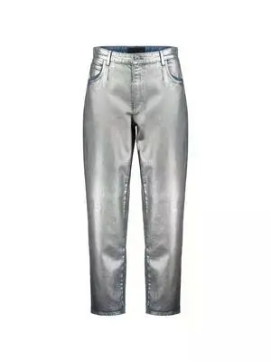 Alberta Ferretti Metallic Effect High-waisted Jeans