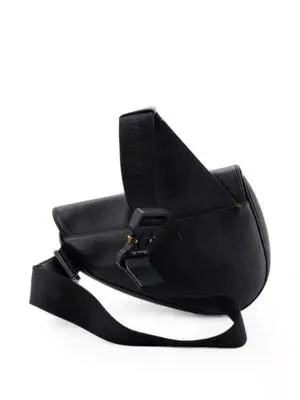Dior Saddle Leather Crossbody Bag - Black