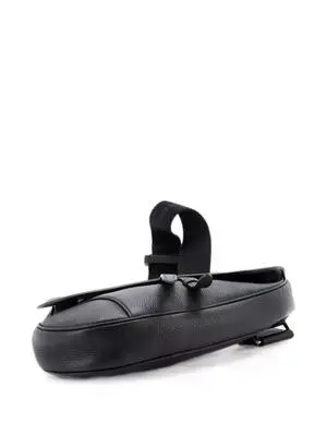 Dior Saddle Leather Crossbody Bag - Black