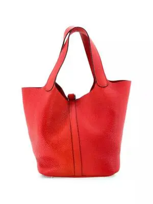 Hermès Picotin Lock Bag Clemence Mm - Red