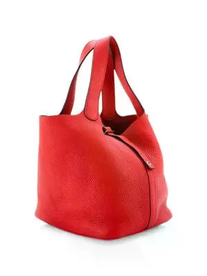 Hermès Picotin Lock Bag Clemence Mm - Red