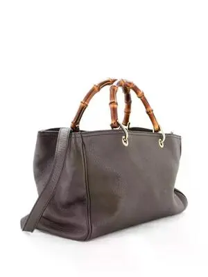 Gucci Bamboo Shopper Medium Tote Bag - Brown