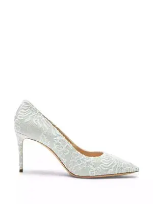 Casadei Julia Rigel Floral-flock Pumps