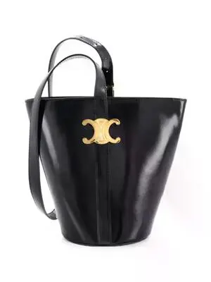 Celine Triomph Leather Small Bucket Bag