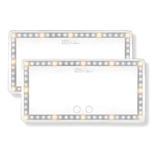 COSMOGLO Car Visor Lighted Mirror 2-pack - White