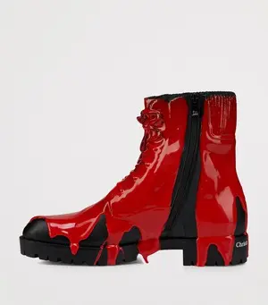 CHRISTIAN LOUBOUTIN Molten Trapman Biker Boots