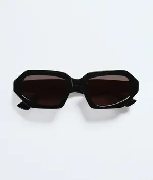 Bottega Veneta Classic Oval Sunglasses - Black/gray