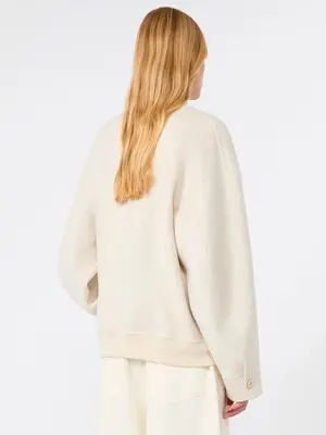 Sportmax Wool Bomber Jacket - White