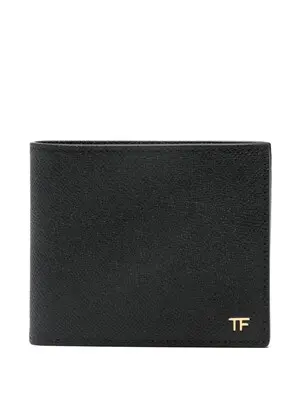 TOM FORD Bifold Leather Wallet With Metal Tf Logo