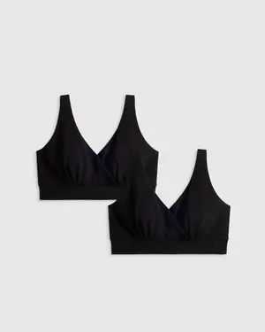Quince Nursing & Sleep Bra - Black