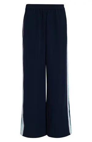 Sandy Liang Broome Side Stripe Wide Leg Pants
