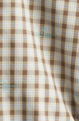 Sandy Liang Eddy Plaid Jacket With Bonnet Hood