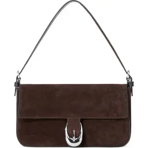 Staud Harlow Leather Shoulder Bag - Espresso
