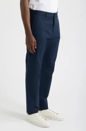 Hugo David Slim Fit Stretch Cotton Pants - Dark Blue
