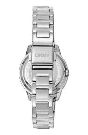 Dkny Two-tone Crystal Bezel Watch - Silver