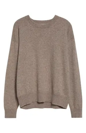 Johnstons Of Elgin Brushed Cashmere & Silk Crewneck Sweater