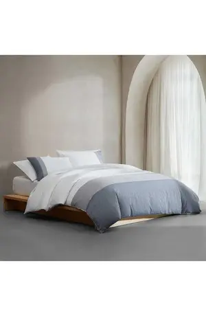 Calvin Klein Chambray Handkerchief Duvet Cover & Shams Set