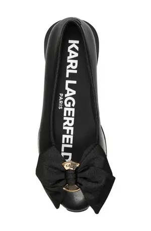 Karl Lagerfeld Paris Magalia Bow Sneaker Flat