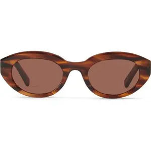 FRENCH KIWIS EYEWEAR Monroe Oval Sunglasses - Brown