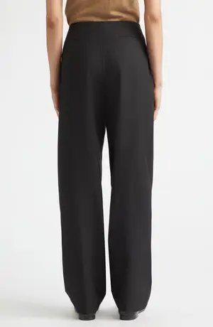 JIL SANDER Relaxed Pleated Virgin Wool Trousers