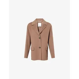 Max Mara Notch Lapel Single-breasted Wool Jacket