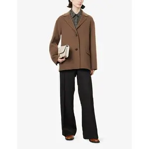 Max Mara Notch Lapel Single-breasted Wool Jacket
