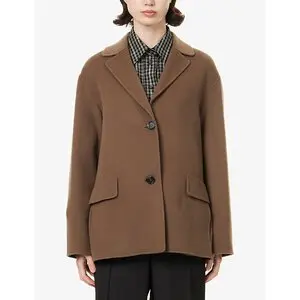 Max Mara Notch Lapel Single-breasted Wool Jacket