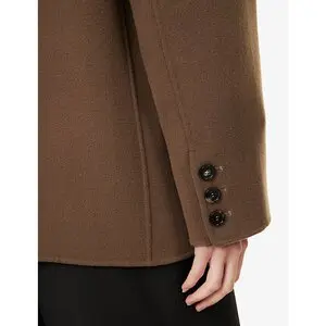 Max Mara Notch Lapel Single-breasted Wool Jacket