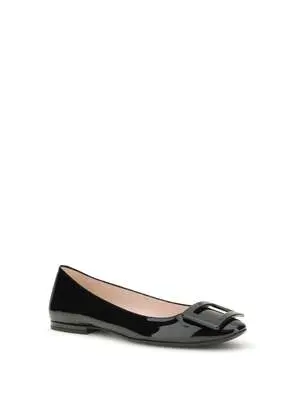 ROGER VIVIER Gommettine Leather Ballerinas With Resin Buckle
