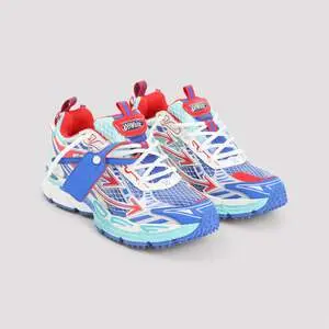 Off-White M-be Right Back" Net Sneakers - Red