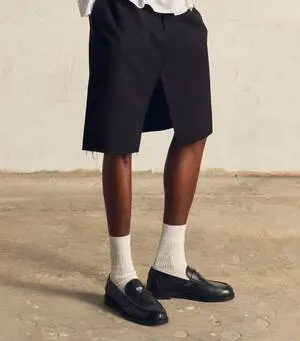 CHRISTIAN LOUBOUTIN Plato Leather Loafers - Black