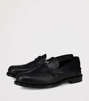 CHRISTIAN LOUBOUTIN Plato Leather Loafers - Black