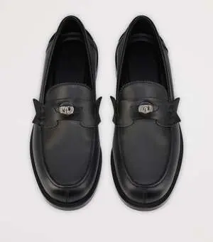 CHRISTIAN LOUBOUTIN Plato Leather Loafers - Black