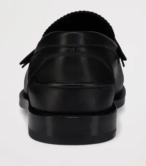 CHRISTIAN LOUBOUTIN Plato Leather Loafers - Black