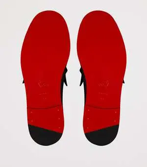 CHRISTIAN LOUBOUTIN Plato Leather Loafers - Black