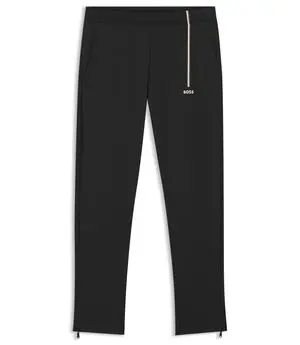 BOSS Active Track Pants In Thermoregulating Stretch Gabardine - Black