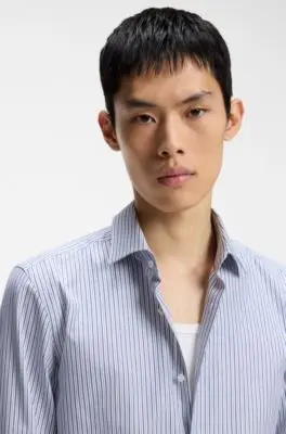 Hugo Slim-fit Shirt In Oxford Cotton