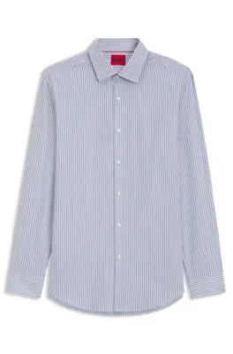 Hugo Slim-fit Shirt In Oxford Cotton