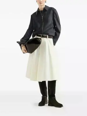 Brunello Cucinelli Wool Flannel Zip-up Jacket