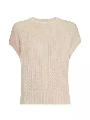 BRUNELLO CUCINELLI Brunello Cucinelli Sparkling Cotton Cable-Knit Sweater