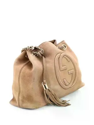 Gucci Soho Chain Strap Medium Shoulder Bag - Neutrals