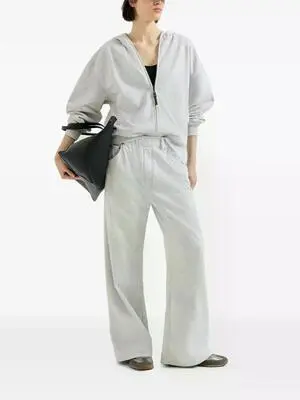 Brunello Cucinelli Smooth French-terry Pull-up Trousers