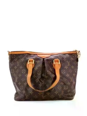 LOUIS VUITTON Palermo Monogram Canvas Pm Tote Bag - Brown