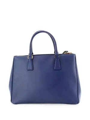 Prada Lux Saffiano Leather Double Zip Tote Bag