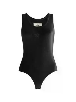 Perfect Moment Vita Ribbed-knit Bodysuit - Black